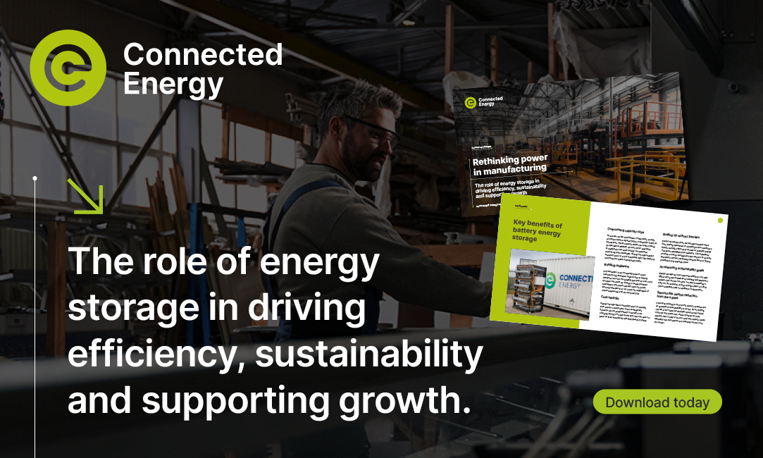 Energy storage for the manufacturing industry | Connected Energy